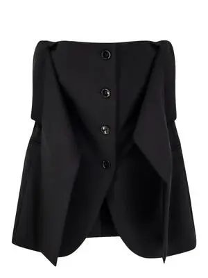Max Mara Virgin Wool Top Multicolor