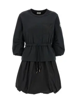 Moncler Two-material Dress - Black