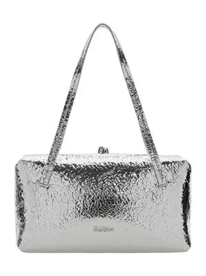 JIL SANDER JIL SANDER Nappa Leather Goji Pillow Shoulder Bag Silver