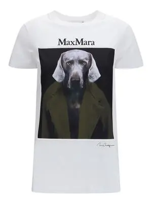 Max Mara MAX MARA Graphic Print T-shirt White