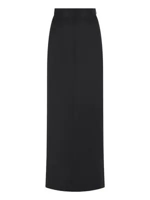 MAISON MARGIELA Virgin Wool Maxi Trouser Skirt - Black