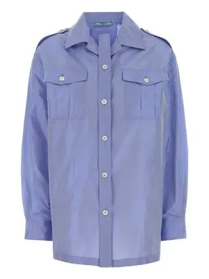 Prada Light Taffeta Shirt - Blue