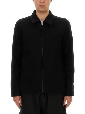 Rick Owens Wool Shirt Jacket - Black
