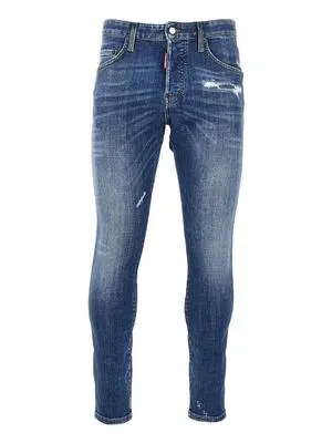 Dsquared2 Stretch Denim Skater Jeans - Blue