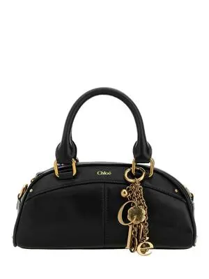 Chloé Small Leather Bowling Small Handbag - Black