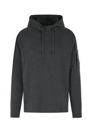 C.P. COMPANY Wool Blend Pullover Hoodie - Gray