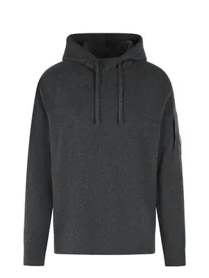 C.P. COMPANY Wool Blend Pullover Hoodie - Gray