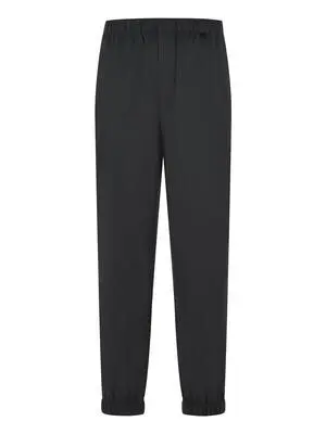 Moncler Technical Trousers In Elastic Fabric - Black