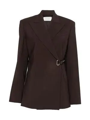 SPORTMAX SPORTMAX Wrap Design Peak Lapels Blazer