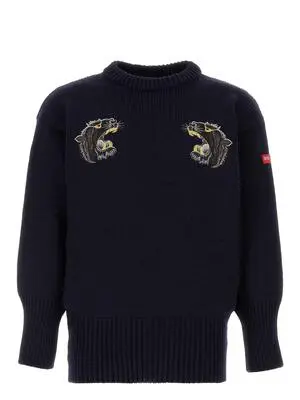 Junya Watanabe Midnight Wool Sweater - Blue