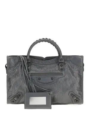 Balenciaga Leather Tote Bag - Gray