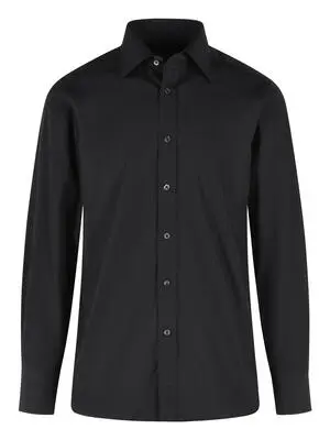 TOM FORD Slim' Cotton Shirt - Black