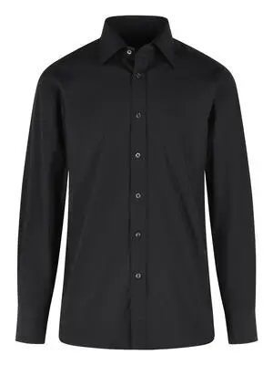 TOM FORD Slim' Cotton Shirt - Black