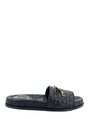 Dior Cannage Quilted Leather Sandals - Multicolor
