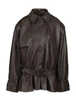 ROTATE BY BIRGER CHRISTENSEN Motorcycle Jacket - Brown