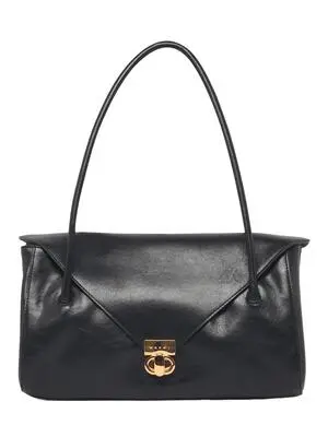 Marni East West Leather Shoulder Bag - Black