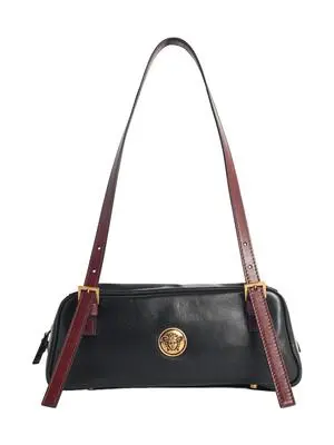 Versace Emblème Nappa Leather Bowling Bag - Black