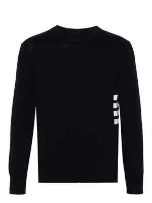 Thom Browne THOM BROWNE 4-Stripe Detail Sweater Blue