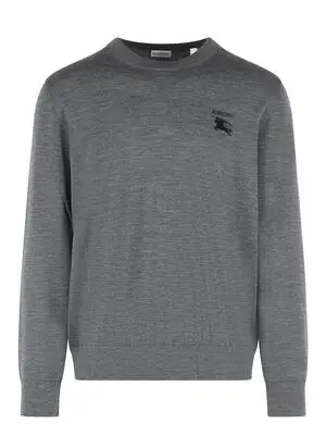 Burberry Easton Wool Sweater - Gray