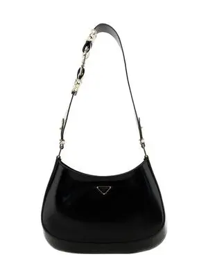 PRADA Prada Women Black Leather Cleo Shoulder Bag