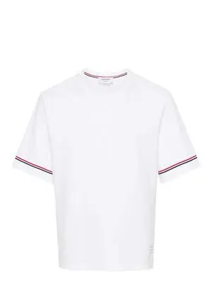 Thom Browne Rwb Stripe T-shirt - White