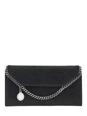 Stella McCartney Stella Mccartney Women Wallet With Falabella Shoulder Strap Black