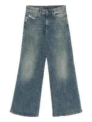 DIESEL® Denim Wide-leg Jeans - Blue