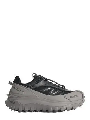 Moncler Trailgrip Gtx' Black And Grey Polyamide Sneakers - Gray