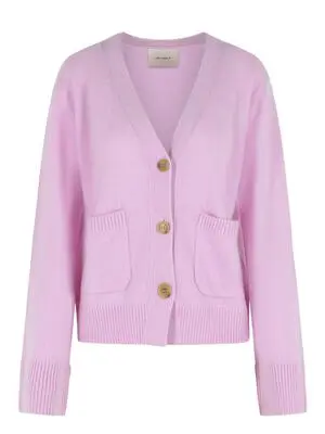 LISA YANG Marionette Cashmere And Silk Cardigan - Pink