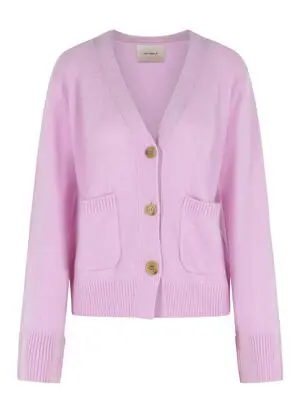 LISA YANG LISA YANG Cashmere & Silk Cardigan Pink