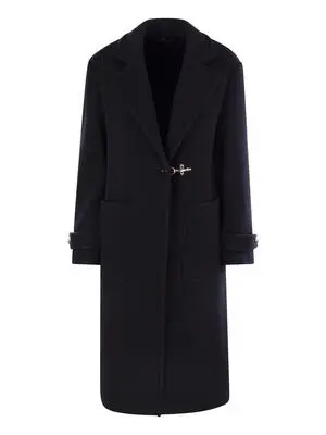 FAY Wool And Cashmere Coat - Blue