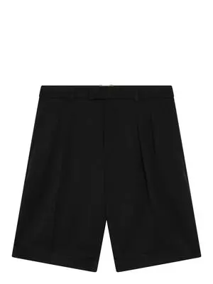 SAINT LAURENT Saint Laurent Tailored Black Wool Bermuda Shorts Women
