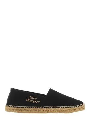 Saint Laurent Canvas Espadrilles - Black