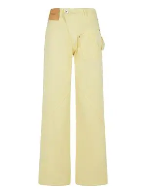 JW Anderson Cotton Workwear Pants - Yellow