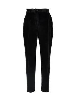 Dolce & Gabbana Velvet Tuxedo Pants - Black