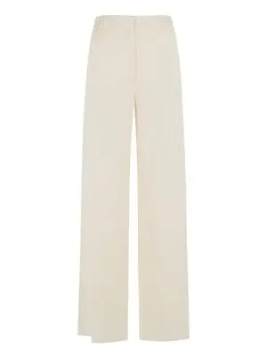 Max Mara Editto Virgin Wool Trousers - White