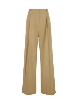 Dries Van Noten Pleated Trousers - Cream