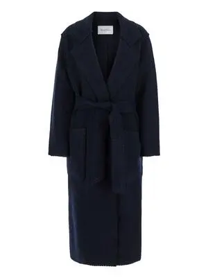 Max Mara Long Wool And Cashmere Coat - Multicolor