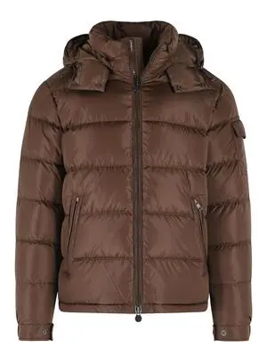 Moncler Moncler Matt 'Maya' Brown Polyamide Down Jacket Men Brown