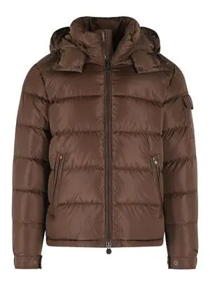 Moncler MONCLER Matt Maya Polyamide Down Jacket Brown