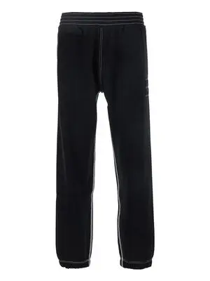 Givenchy Black Jogger Pants With 4g Embroidery In Cotton - Multicolor