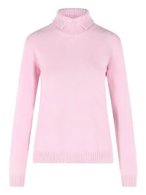 JIL SANDER Wool Turtleneck Sweater - Pink