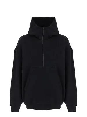 Saint Laurent Cotton Logo Embroidered Hoodie - Multicolor