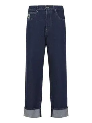 Marni Marni Men Embroidered Jeans Blue