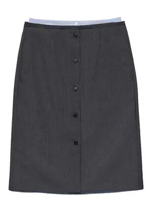 Prada Pencil Skirt - Gray