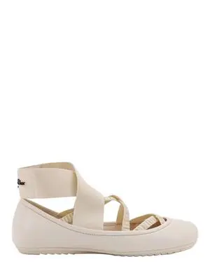 Dior Shade Leather Ballerinas With Elastic Bands - Multicolor