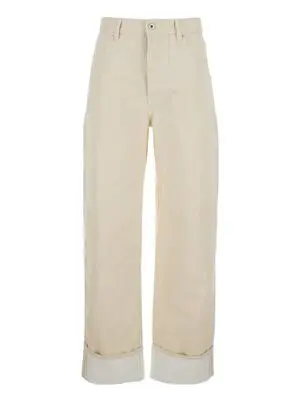 Bottega Veneta BOTTEGA VENETA Denim Jeans With Cuffs Multicolor