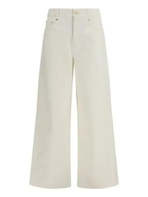 Max Mara Ellisse Wide-leg Trousers - White