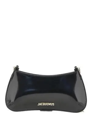 Jacquemus Bisou Chaine Leather Bag - Black