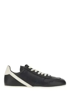 Rick Owens Leather 'minimal' Sneakers - Black